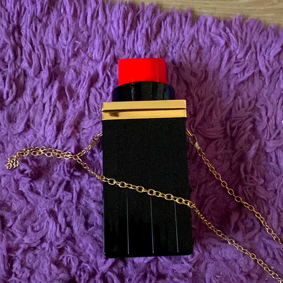 SHEIN | Bags | Shein Lipstick Purse Brand New Never Used Black Red And ...
